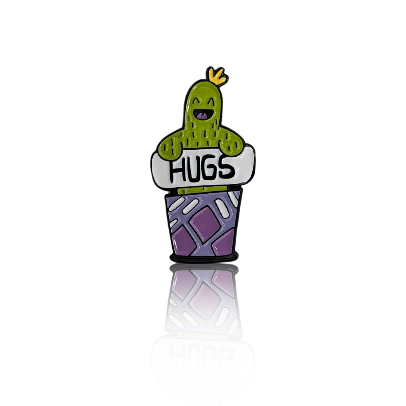Huggy Cactus Enamel Pin | Cute Gift for Plant Lovers | PINBOX Canada ...